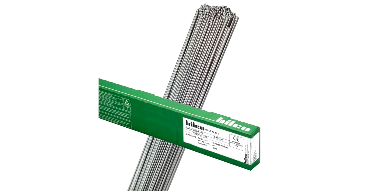 Hilco AlSi5 ալյումինի զոդման 3.2 մմ TIG ձողեր